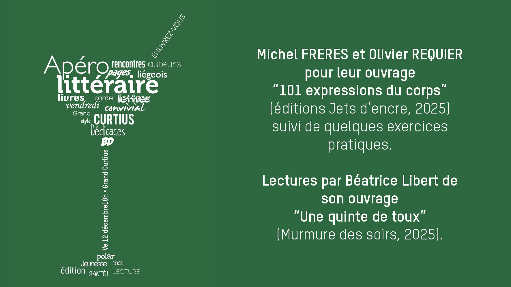 Enlivrez-vous le 12.12 autour du corps, avec Michel Frères, Olivier ...